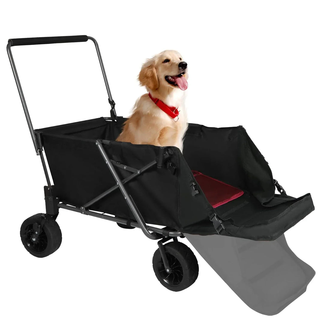 REDCAMP Folding Dog Wagon for Large Dogs with Extendable Rear and ...