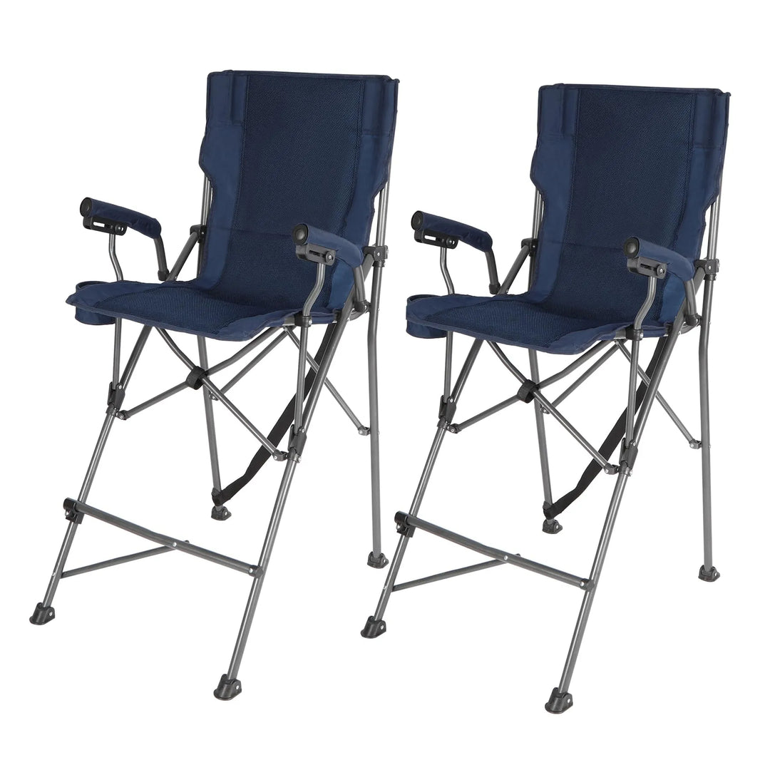 Extra Tall Folding Chair, Bar Height Foldable Director Chairs for Adul ...