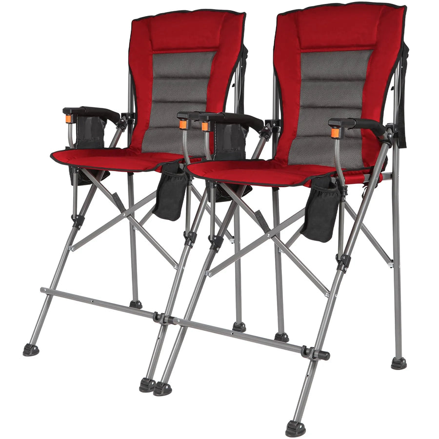Redcamp Extra Tall Folding Chair, Bar Height Foldable Director Chairs ...