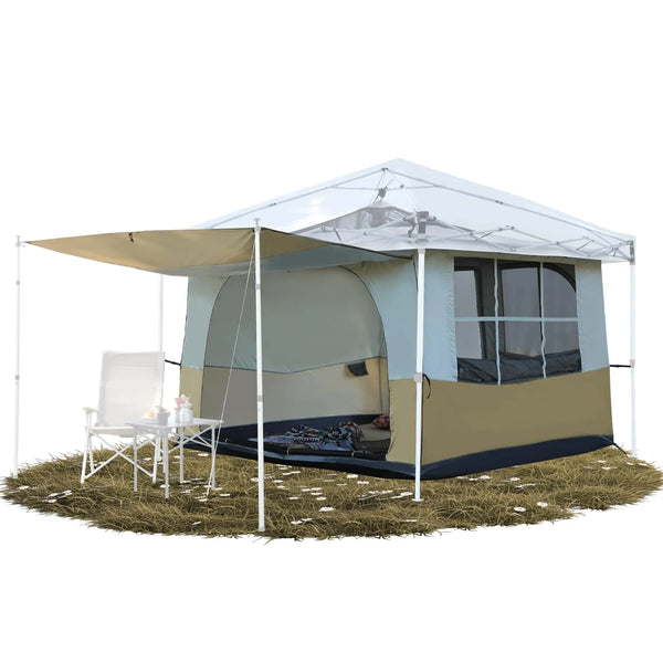 REDCAMP Camping Cube Inner Tent for Pop Up Canopy Camping Tent, 10'x10 ...