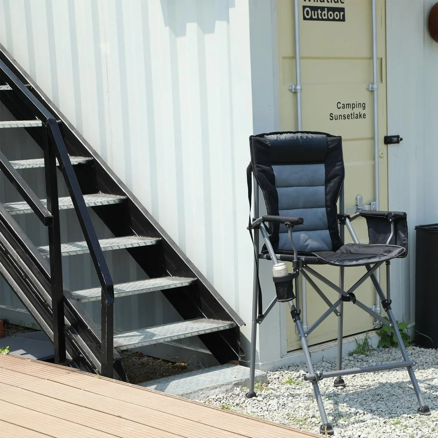 Redcamp Extra Tall Folding Chair, Bar Height Foldable Director Chairs ...